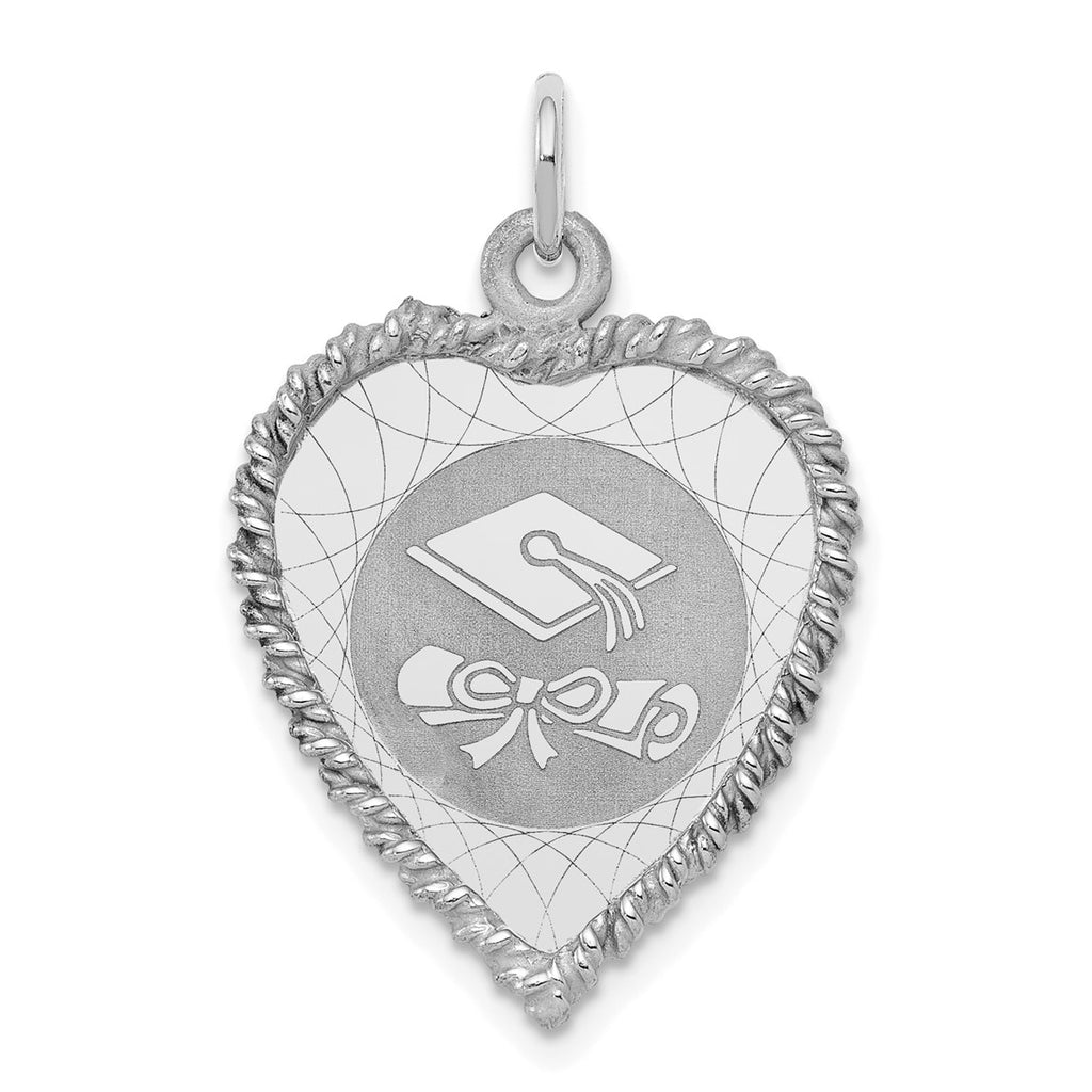 Sterling Silver Graduation Cap and Diploma Disc Charm QC2426 – Wellness ...