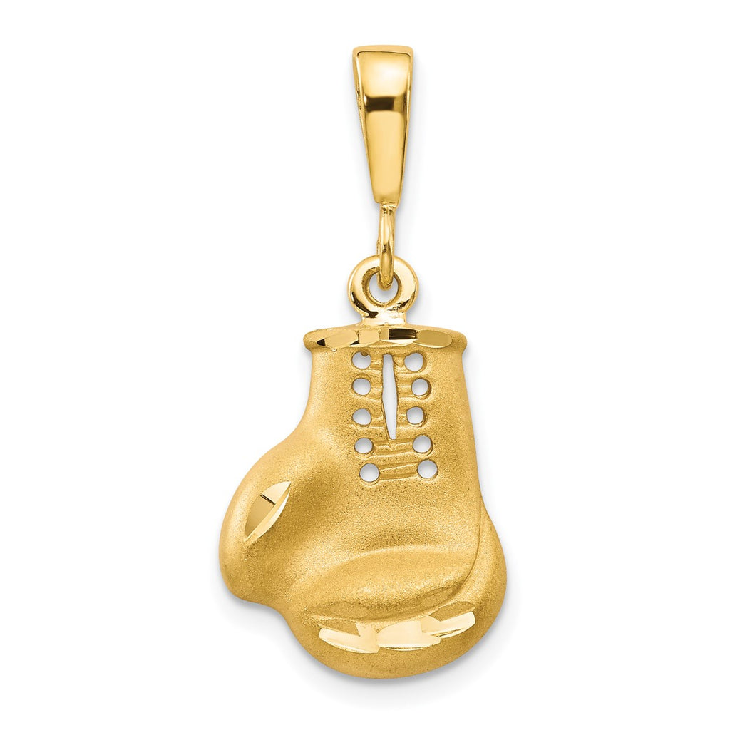 10k Yellow Gold Boxing Glove Pendant – Wellness Marketer Jewelry ...