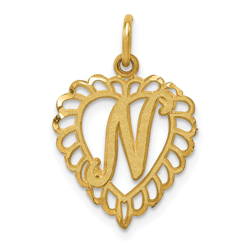10K Yellow Gold Initial N Charm – Wellness Marketer Jewelry - Jewelry ...