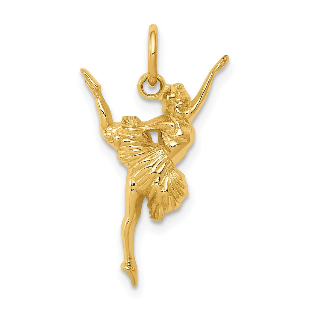 10K Yellow Gold Ballerina Charm 10D3468 – Wellness Marketer Jewelry ...