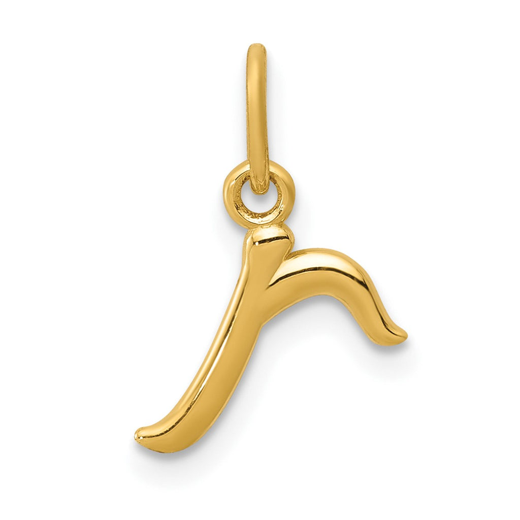 10k Yellow Gold Letter r Initial Charm 10YC1060R – Wellness Marketer ...