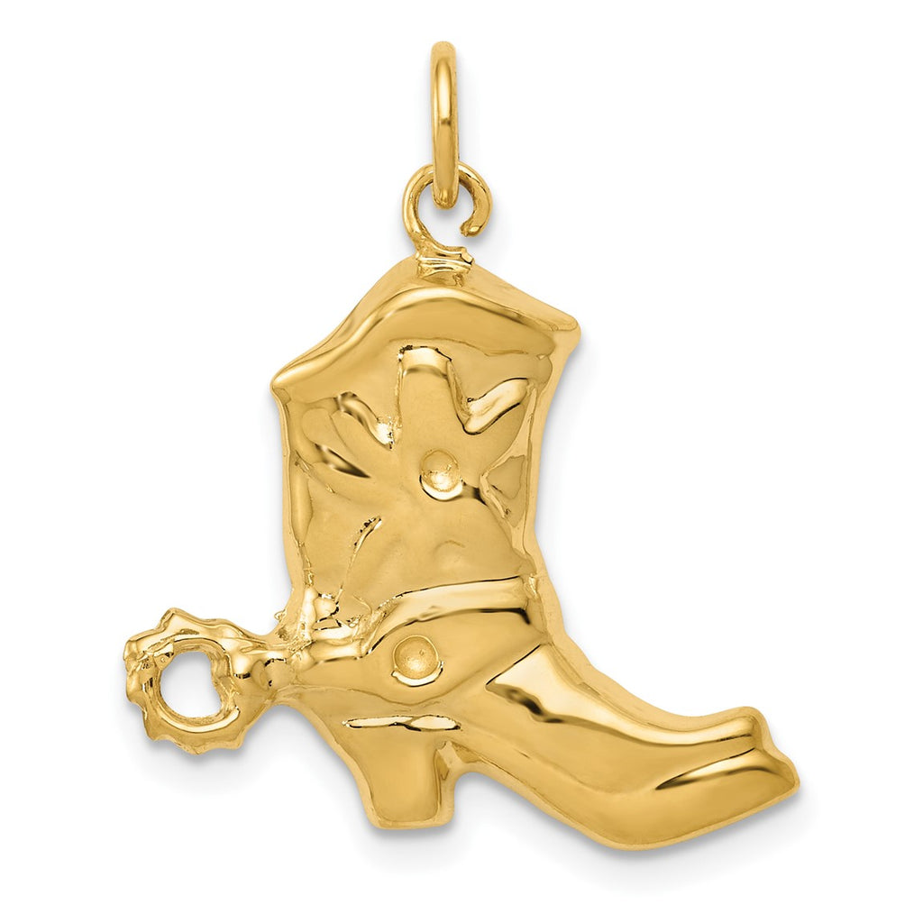 14k Yellow Gold Boot Charm – Wellness Marketer Jewelry - Jewelry Made ...