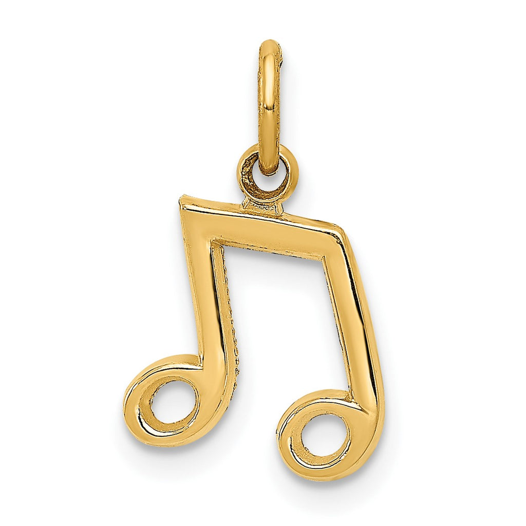 14k Yellow Gold Musical Notes Charm C1094 – Wellness Marketer Jewelry ...