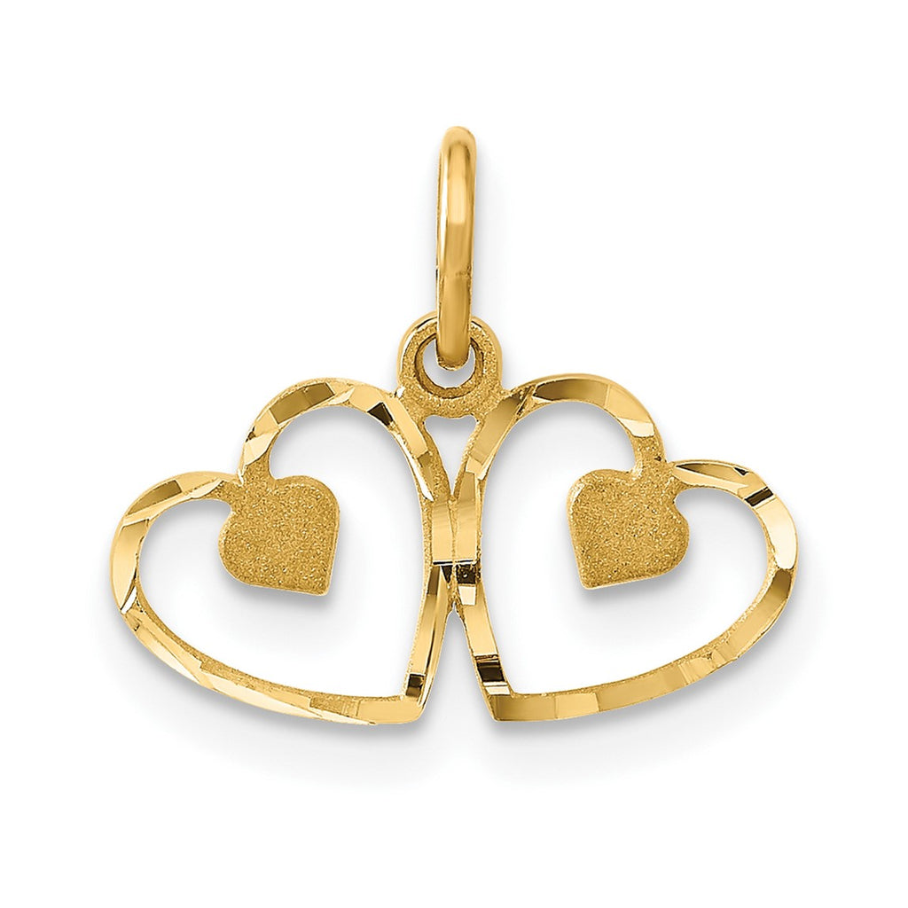14k Yellow Gold Heart Charm C306 – Wellness Marketer Jewelry - Jewelry ...