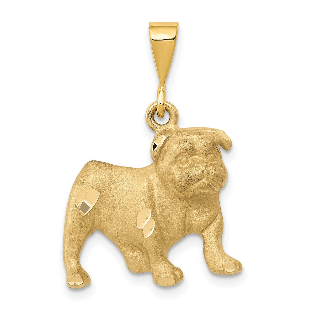 14k Yellow Gold Bulldog Pendant C522 – Wellness Marketer Jewelry ...