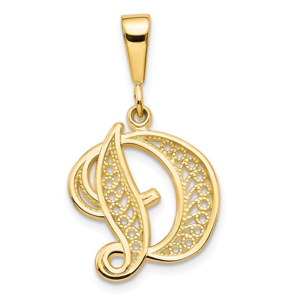 14k Yellow Gold Initial D Charm C569D – Wellness Marketer Jewelry ...