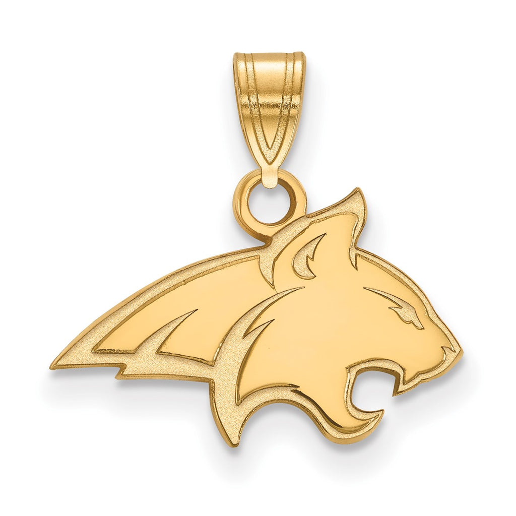 10k Gold LogoArt Montana State University Bobcat Small Pendant ...