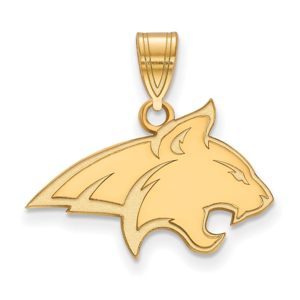 14k Gold LogoArt Montana State University Bobcat Medium Pendant ...