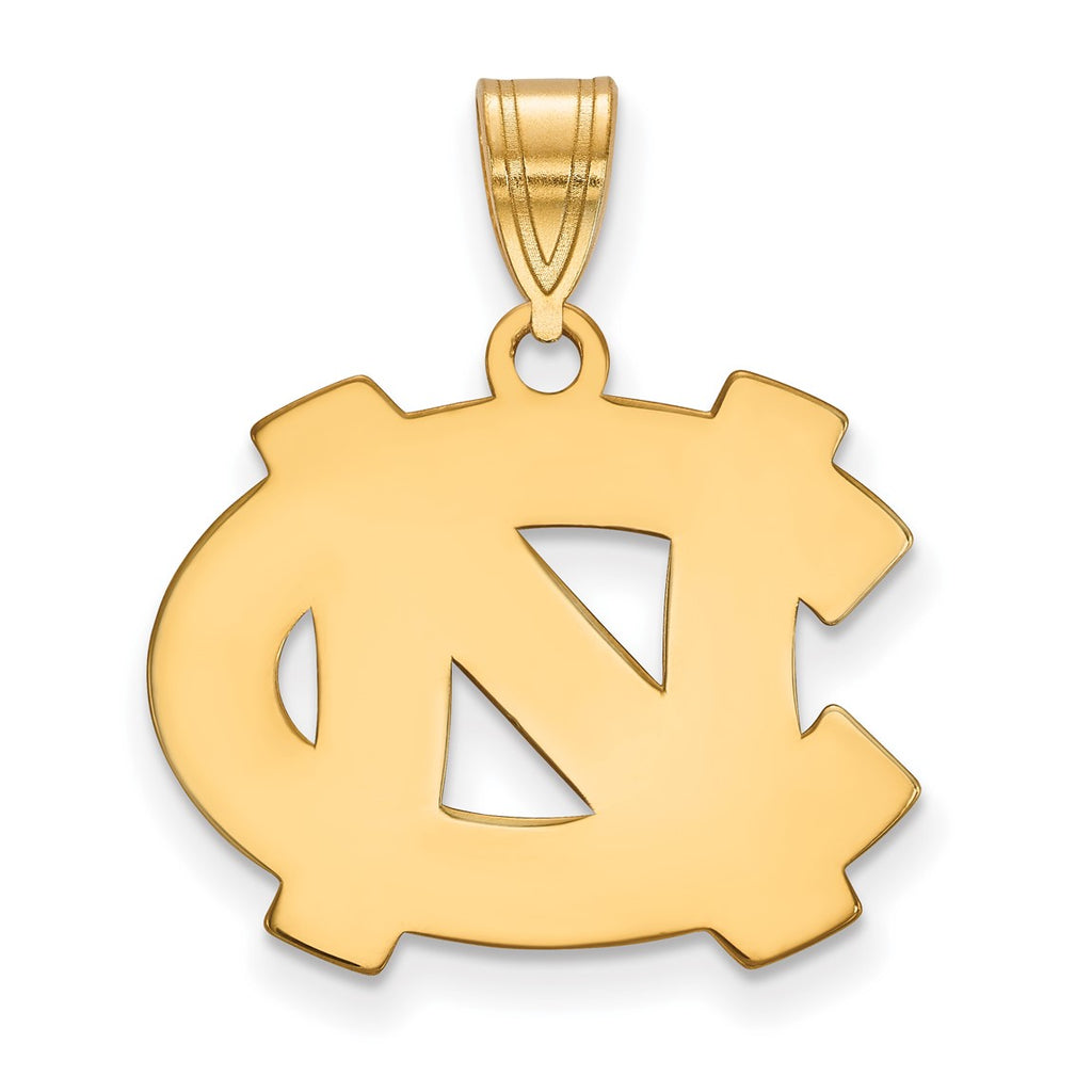 14k Gold LogoArt University of North Carolina N-C Medium Pendant ...
