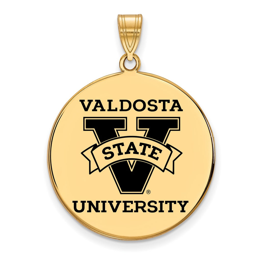 Sterling Silver Gold-plated LogoArt Valdosta State University Extra La ...