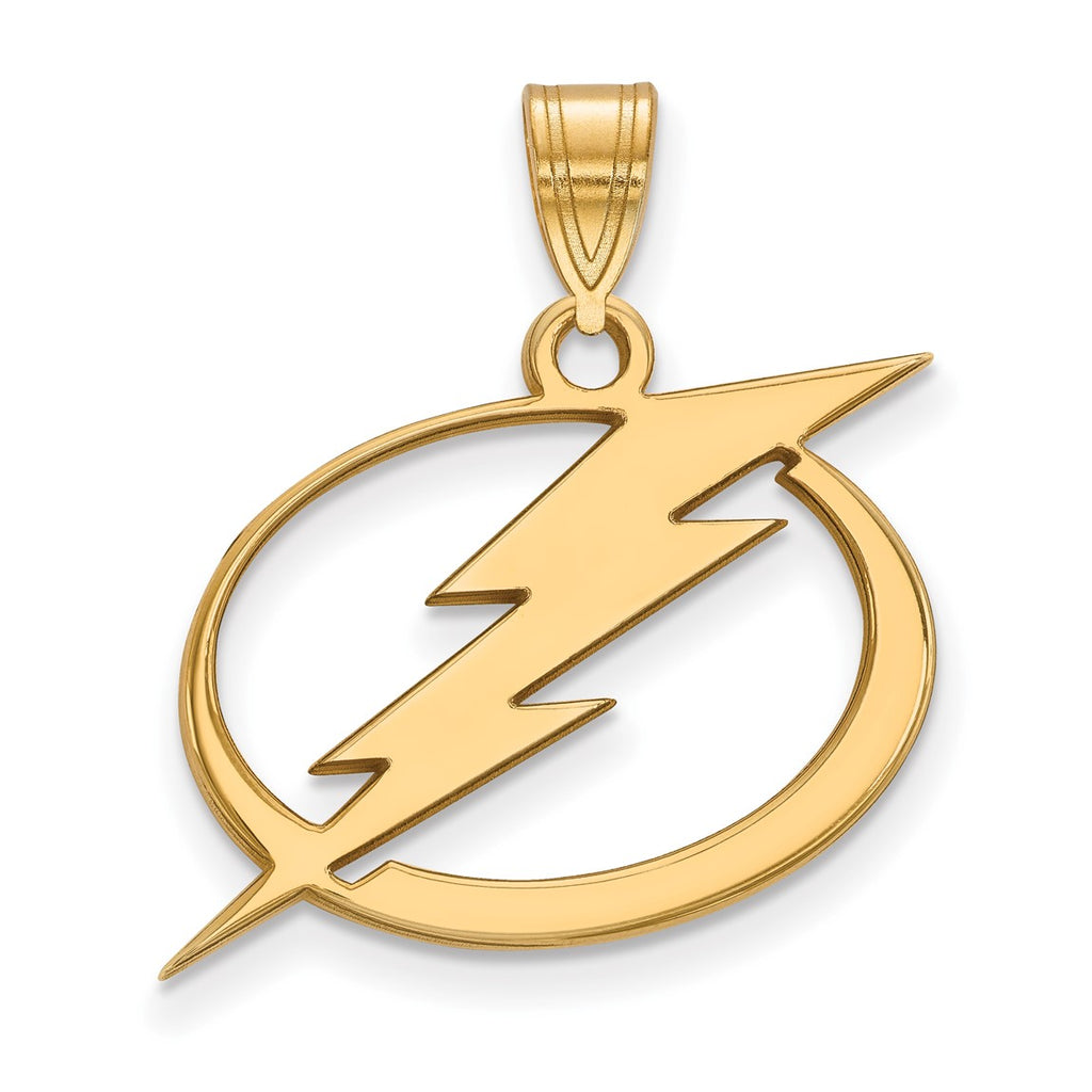 10k Gold NHL LogoArt Tampa Bay Lightning Large Pendant – Wellness ...