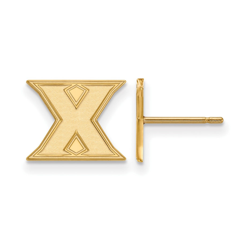Sterling Silver Gold-plated LogoArt Xavier University Letter X Extra S ...