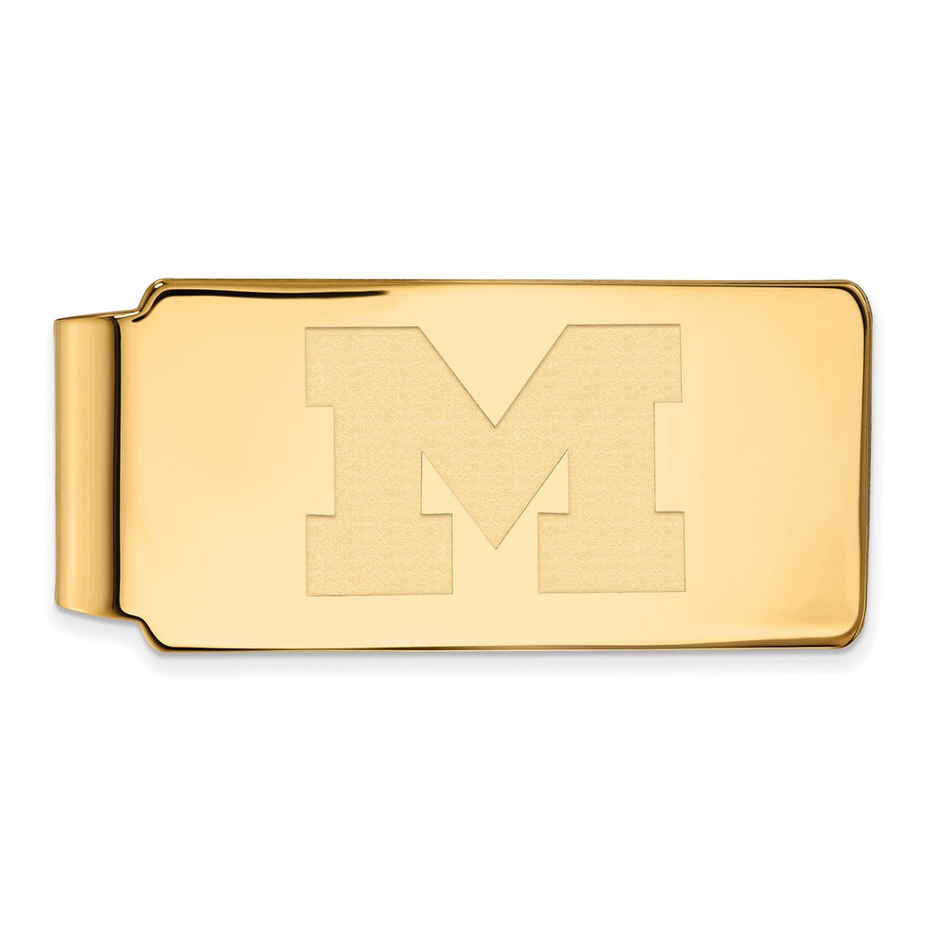 Sterling Silver Gold-plated LogoArt University of Michigan Letter M Mo ...