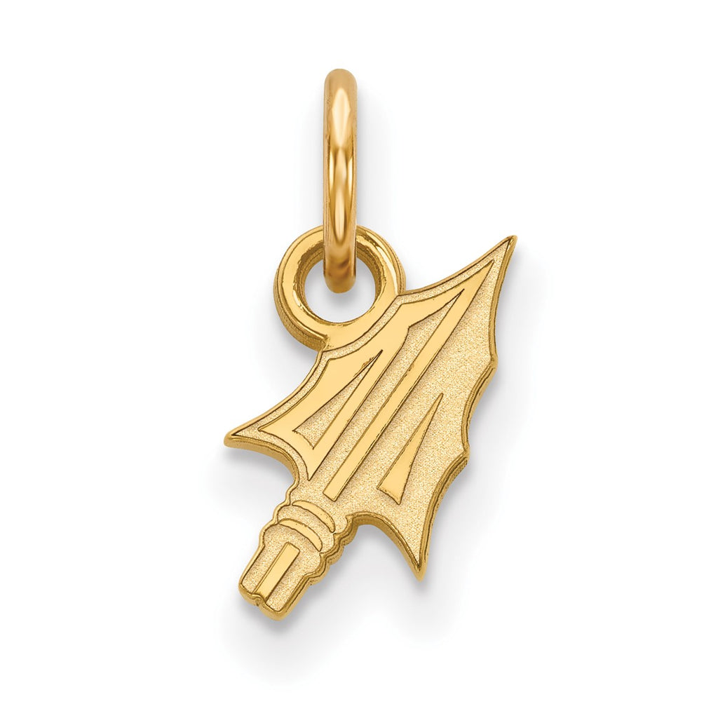 14k Gold LogoArt Florida State University Arrow Extra Small Pendant ...