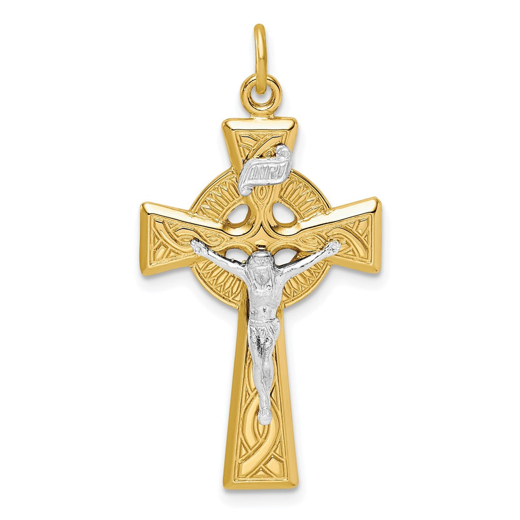 Sterling Silver & Gold Tone INRI Crucifix Pendant – Wellness Marketer ...