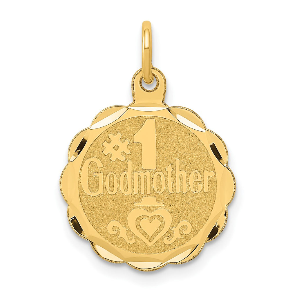 14k Yellow Gold #1 Godmother Charm – Wellness Marketer Jewelry ...