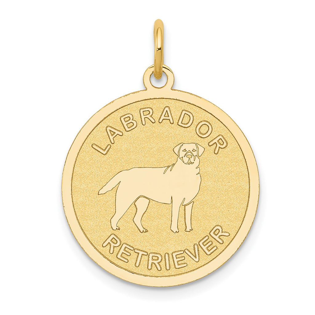 14k Yellow Gold Labrador Retriever Disc Charm – Wellness Marketer ...