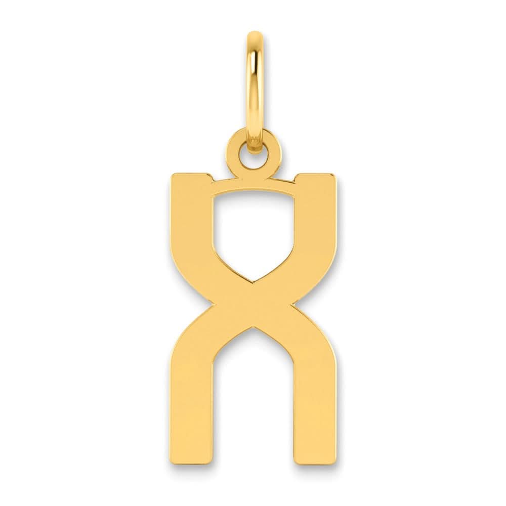 14k Yellow Gold Letter X Initial Charm XNA1336Y/X – Wellness Marketer ...