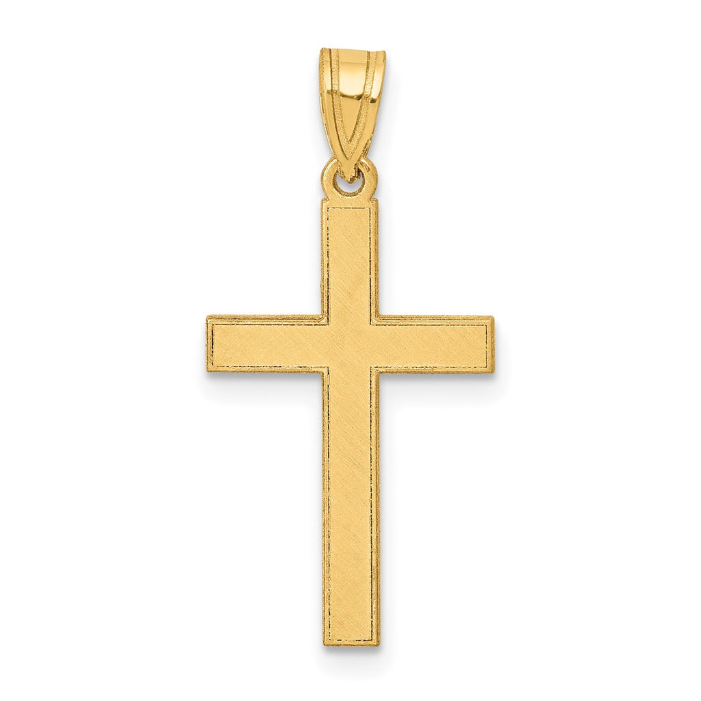14k Yellow Gold Florentine Cross Pendant XR110 – Wellness Marketer ...