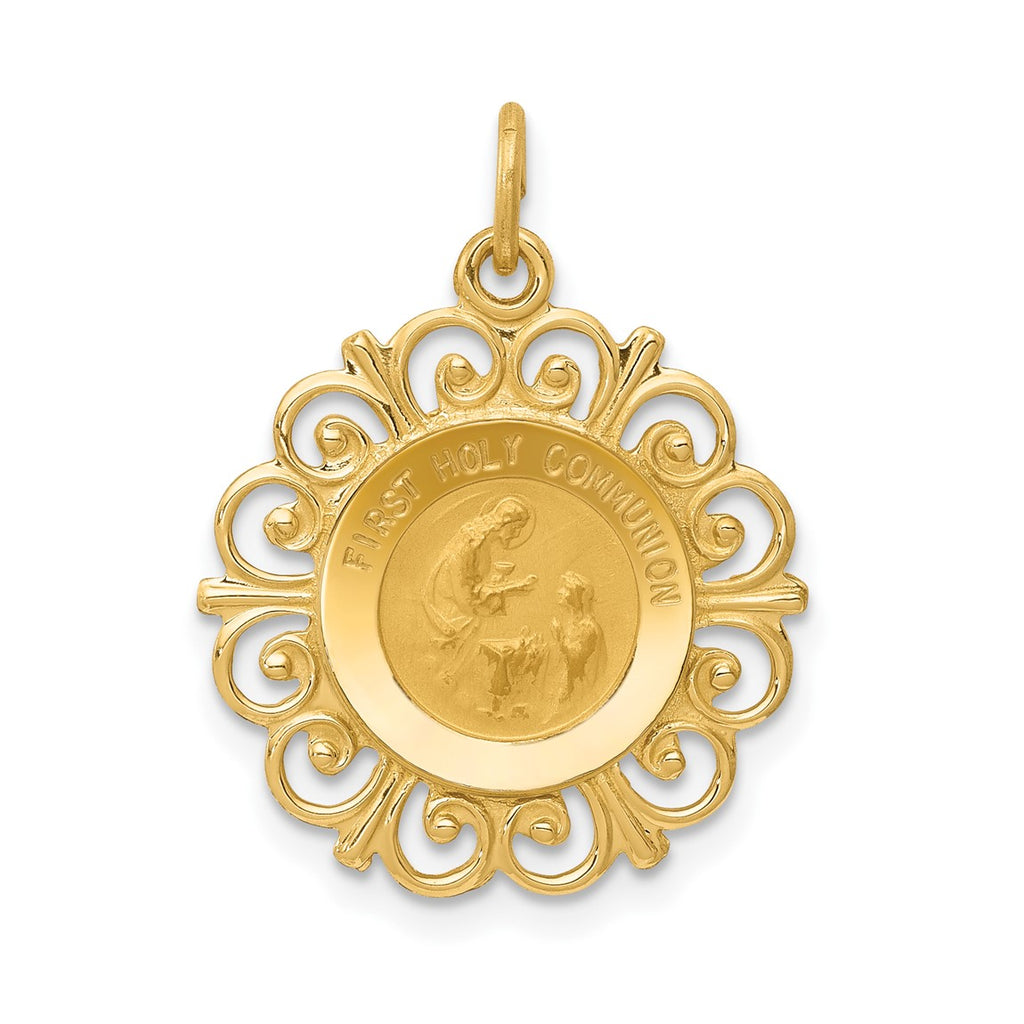 14k Yellow Gold First Holy Communion Charm XR369 – Wellness Marketer ...